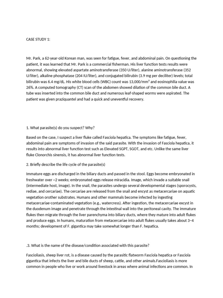 CASE STUDY 1-WPS Office | PDF | Medical Specialties | Diseases And Disorders