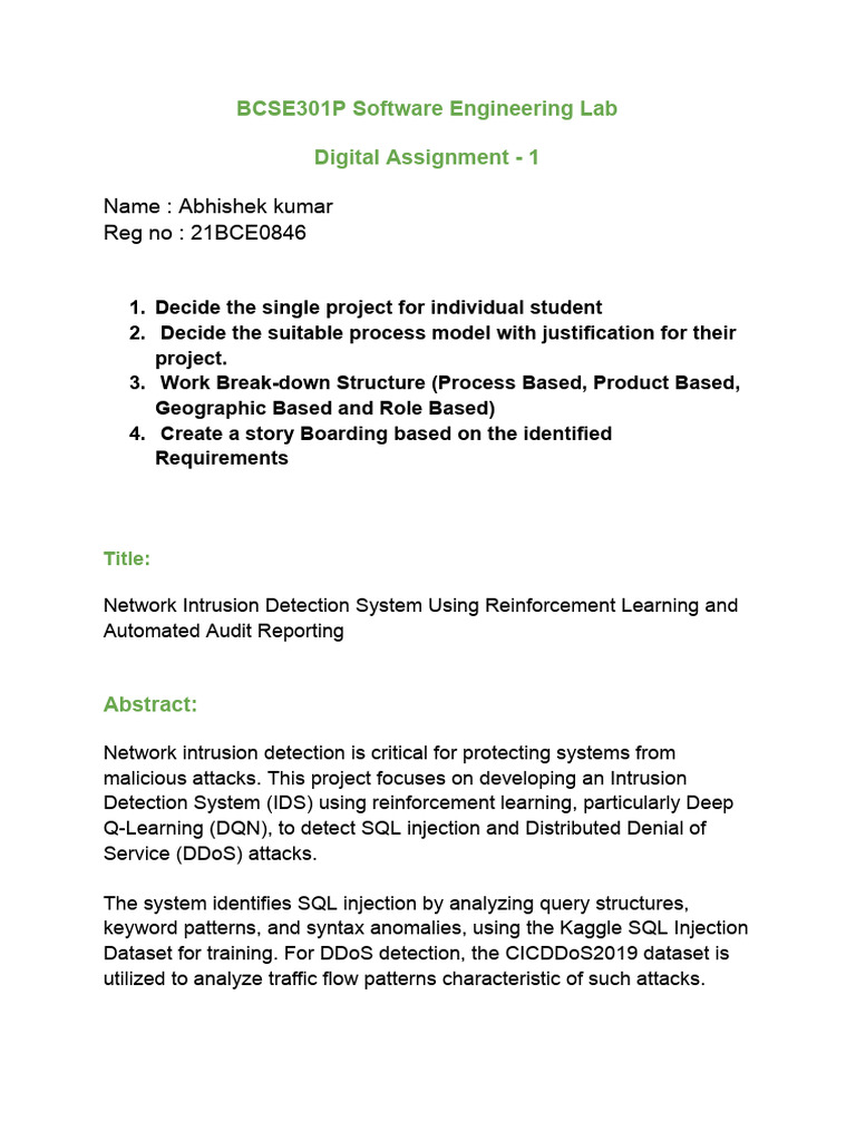 software engineering lab assignment 1 | PDF | Computing | Information ...