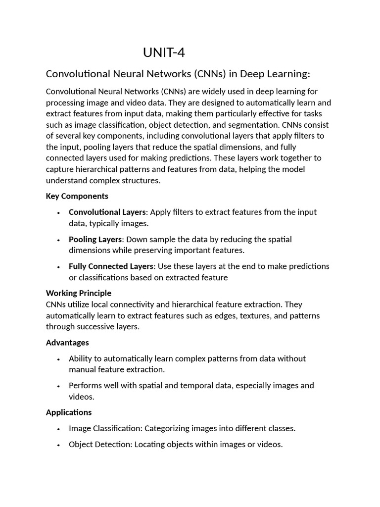 Unit - 4 DL | PDF | Deep Learning | Computing