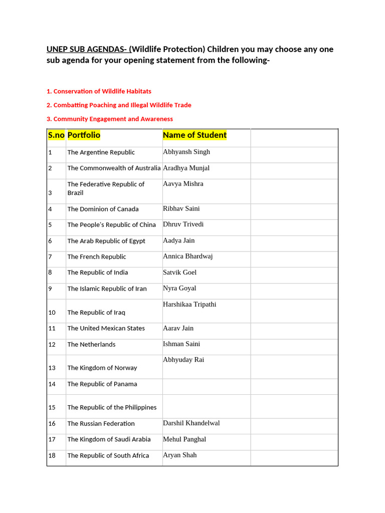 ROLE MUN | PDF | Forms Of Government | Government