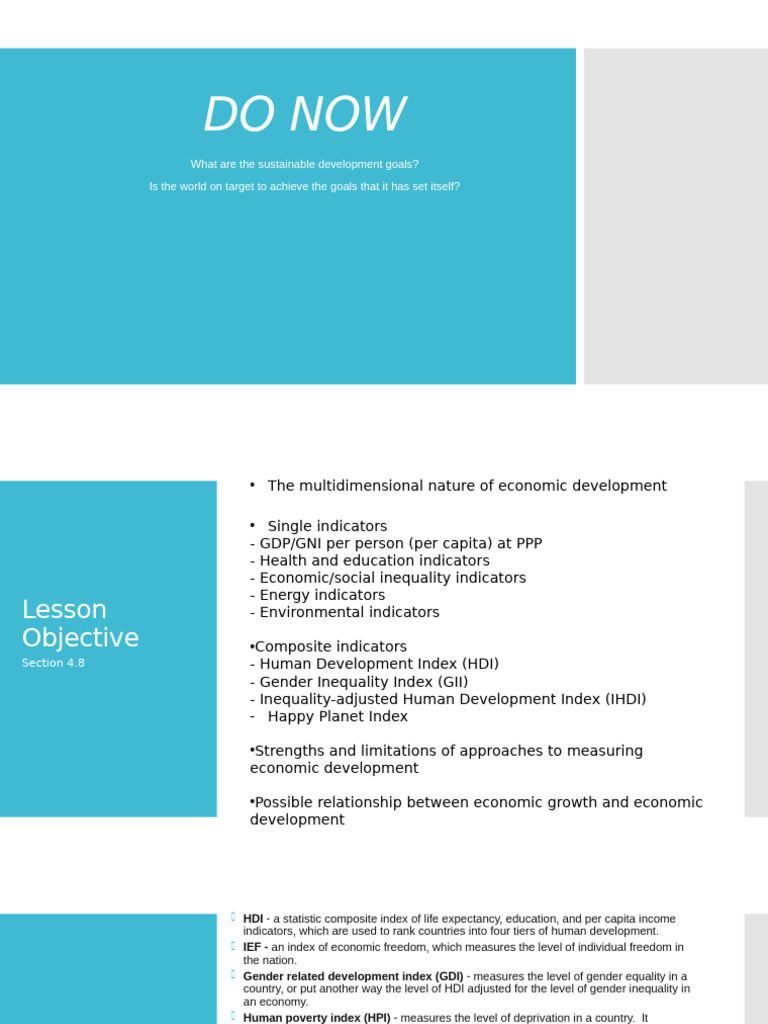 Measuring Economic Growth | PDF | Cost Of Living | Human Development Index
