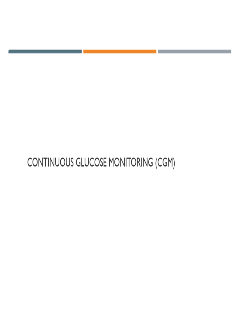 Continuous Glucose Monitoring (CGM) | PDF | Glycated Hemoglobin ...