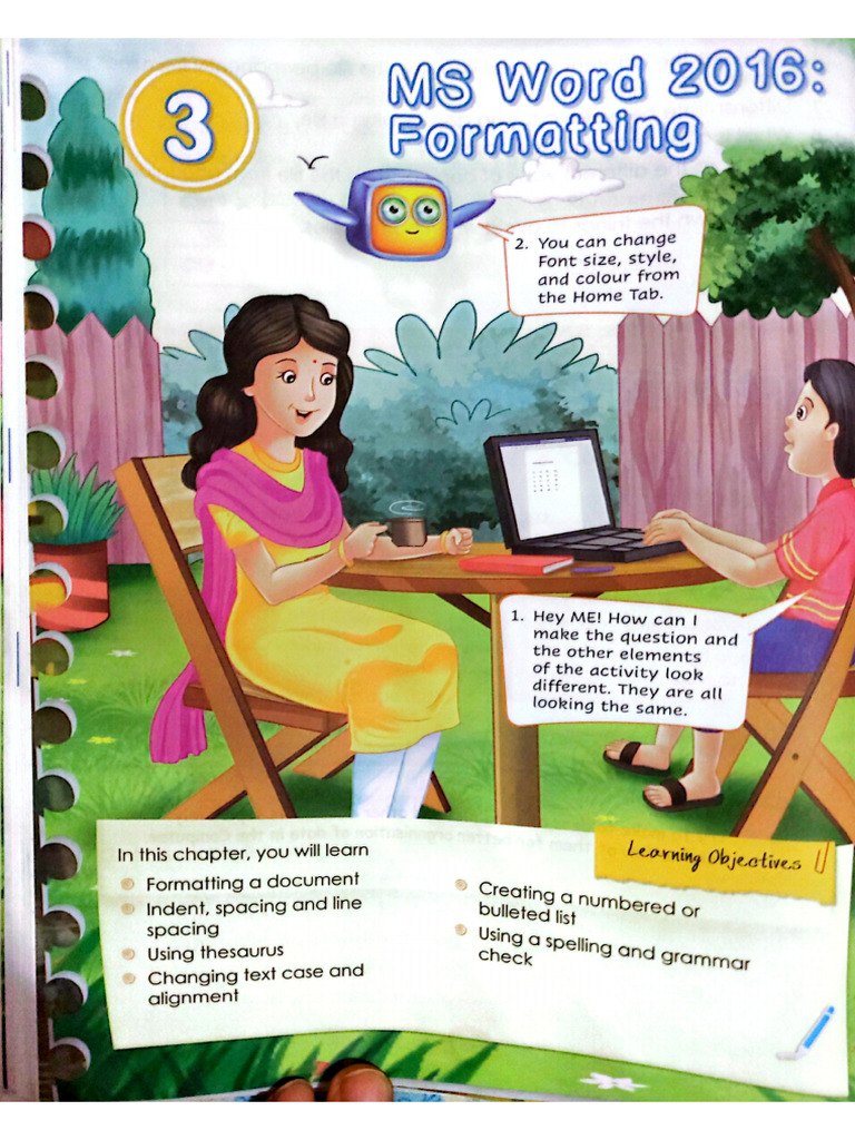 MS Word 2016-Formatting For Class 4 | PDF