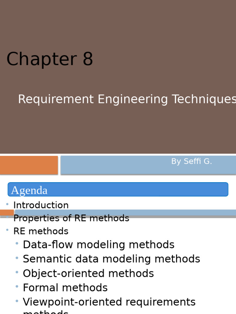 Lecture 12 (Chapter 8) - Requirement Engineering Techniques | PDF | Conceptual Model | Object ...