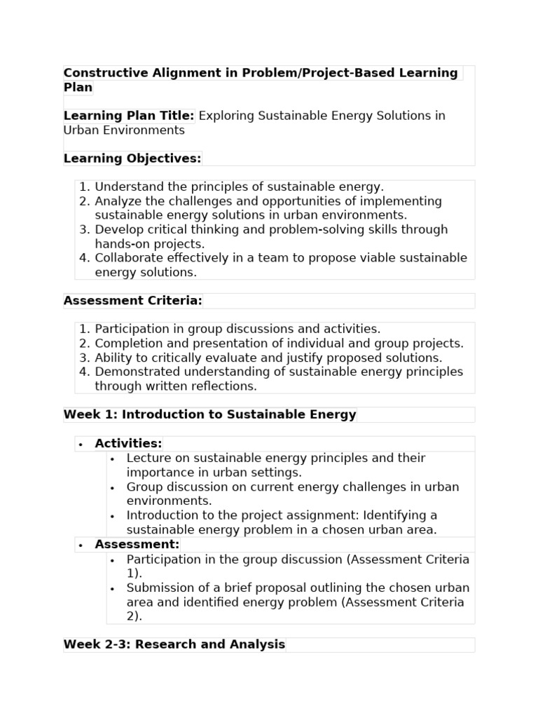 Constructive Alignment in Problem | PDF | Peer Review | Learning