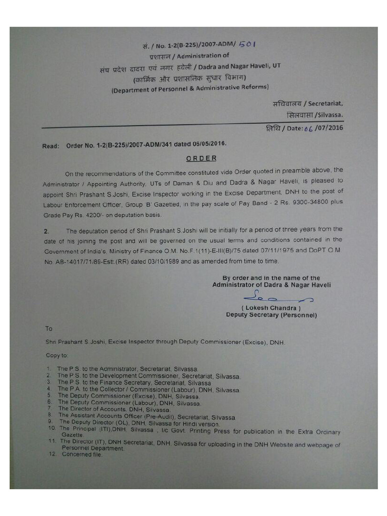 Order of Labour Enforcement Officer | PDF