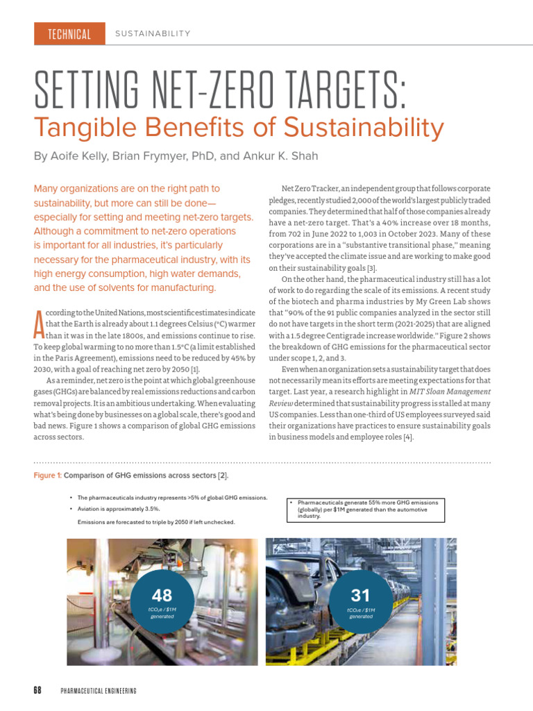 Pharmaceutical Engineering - 2024-11 - 12 Setting Net-Zero Targets ...
