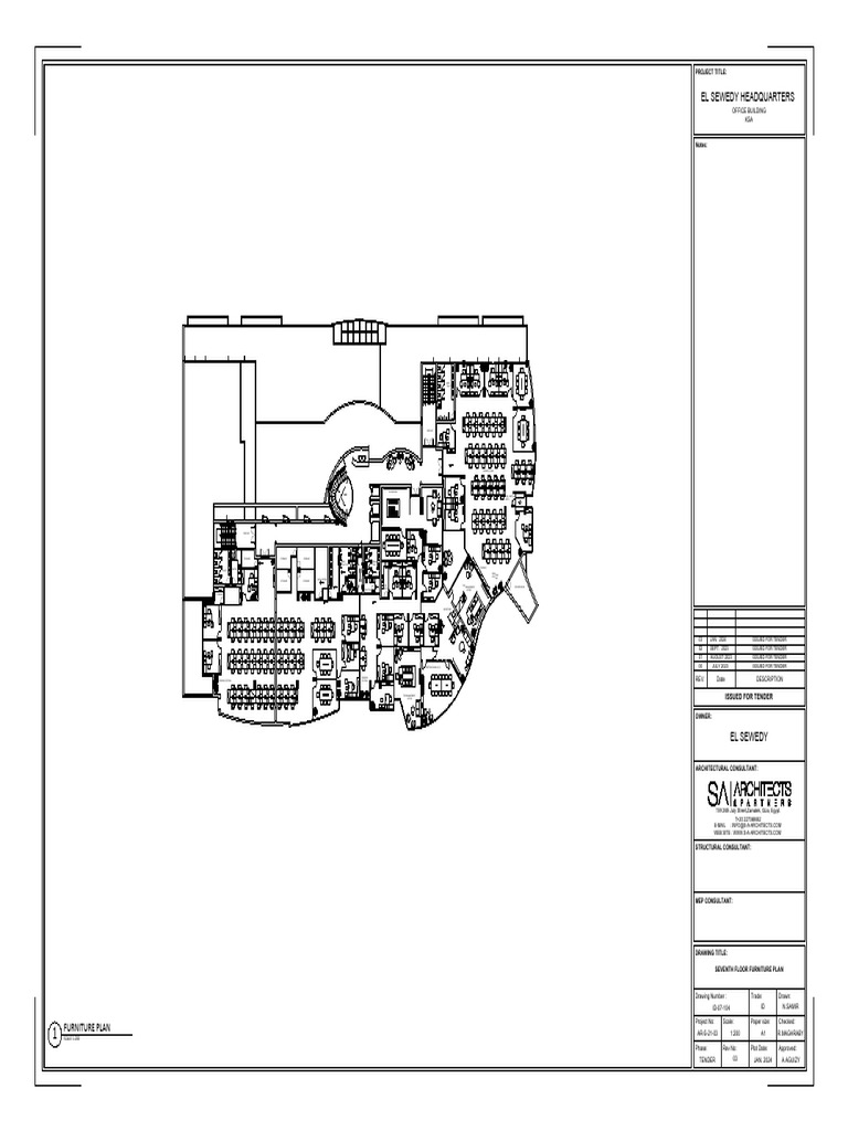 Seventh Floor Furniture Plan Layout | PDF