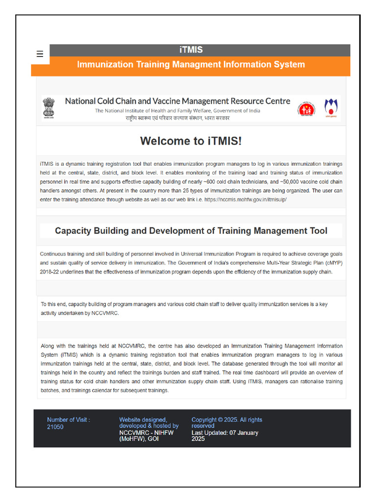iTMIS Dashboard (2024) | PDF