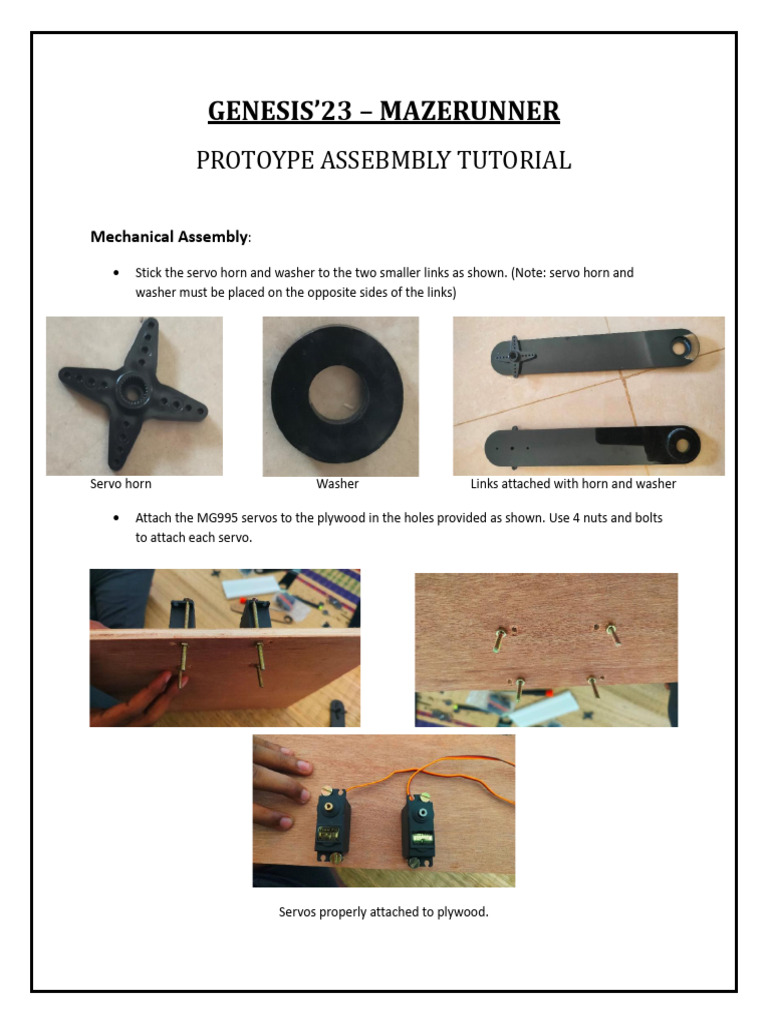 Genesis'23 Prototype Assembly Tutorial | PDF