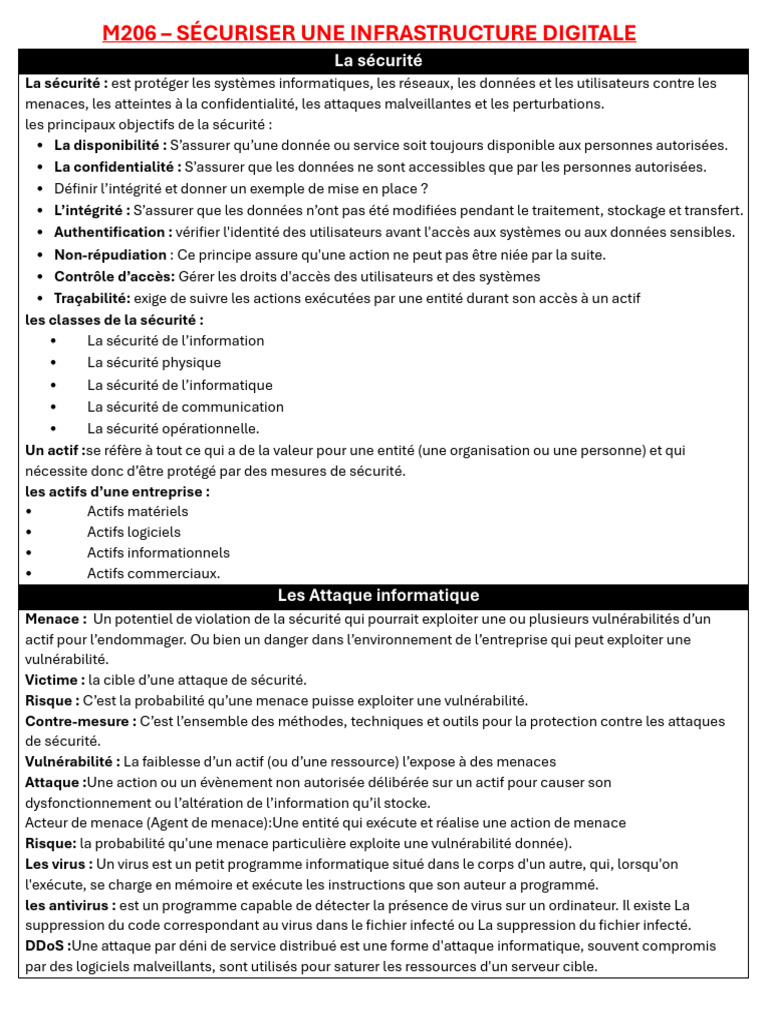 Sécuriser son infrastructure digitale | PDF | Attaque par déni de ...