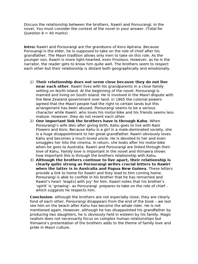 2 whale rider topics | PDF