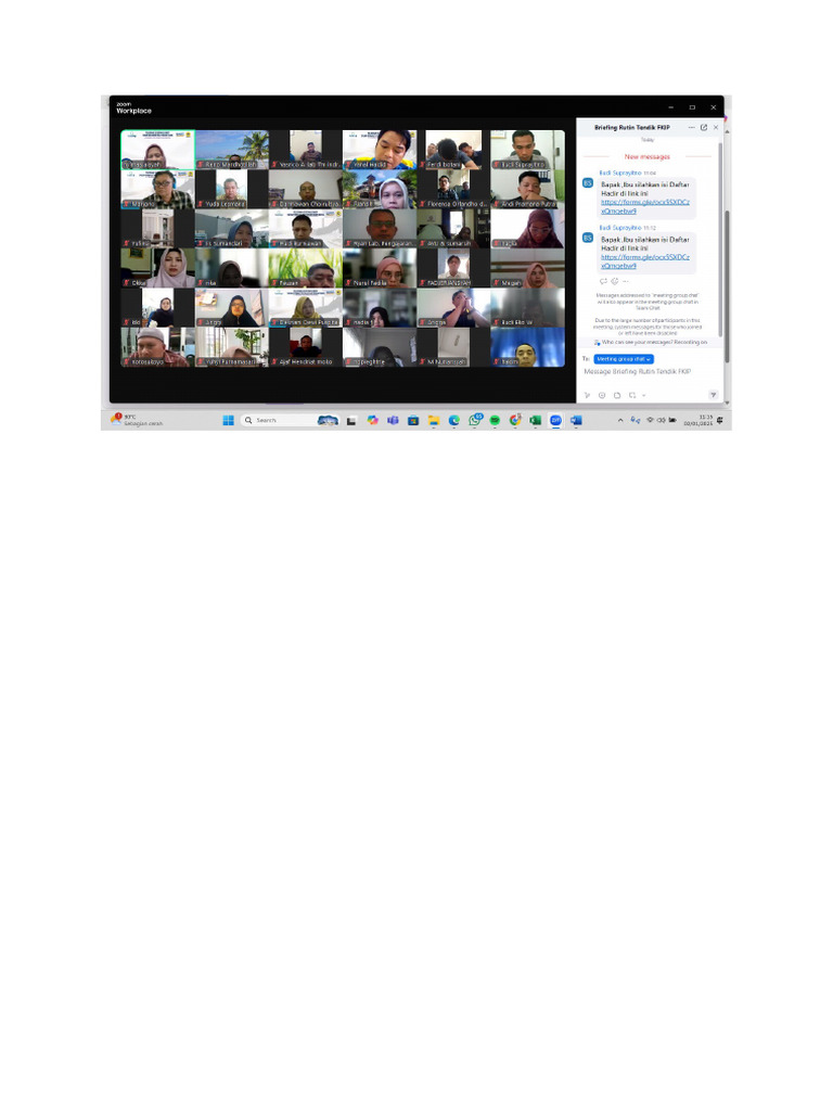 Bukti Zoom Brifing | PDF