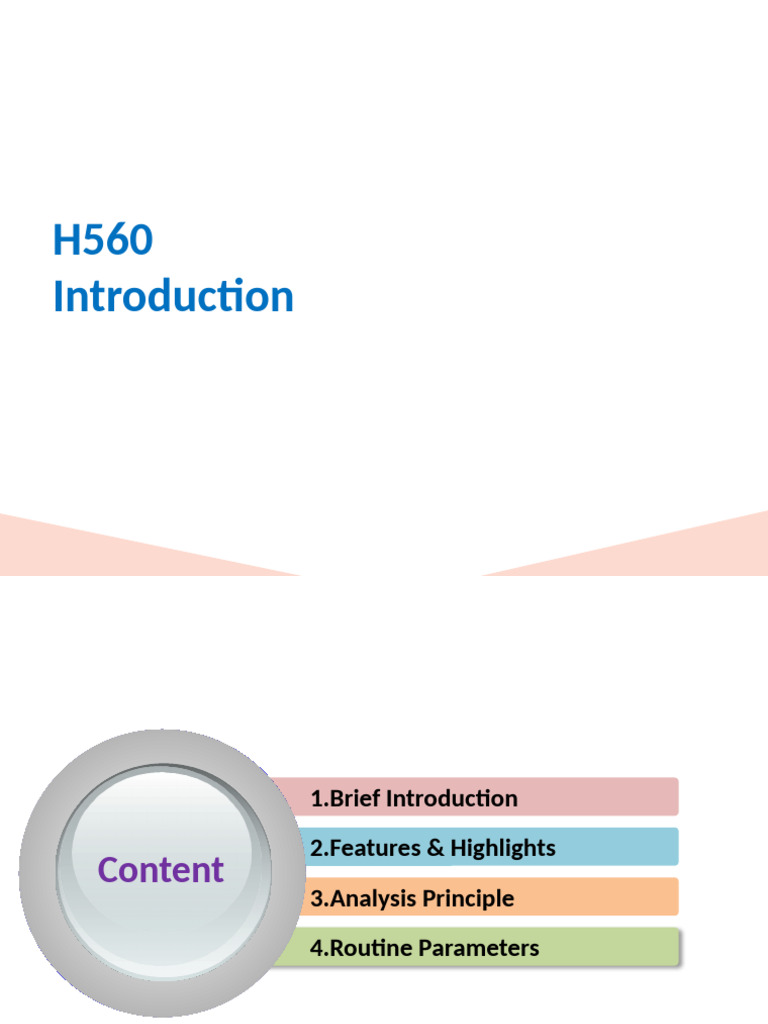 H560 Introduction V3.0 | PDF | White Blood Cell | Cells