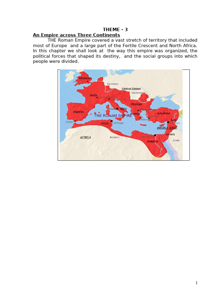 CH 3 An Empire Across Three Continents | PDF | Roman Empire | Papyrus