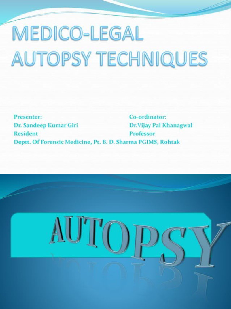 Autopsy Procedure | PDF