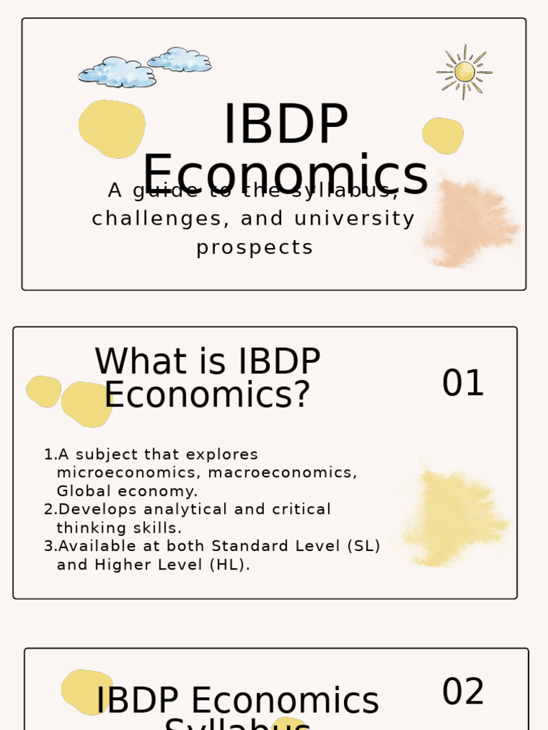 IBDP Economics Introduction Session Grade 10 | PDF