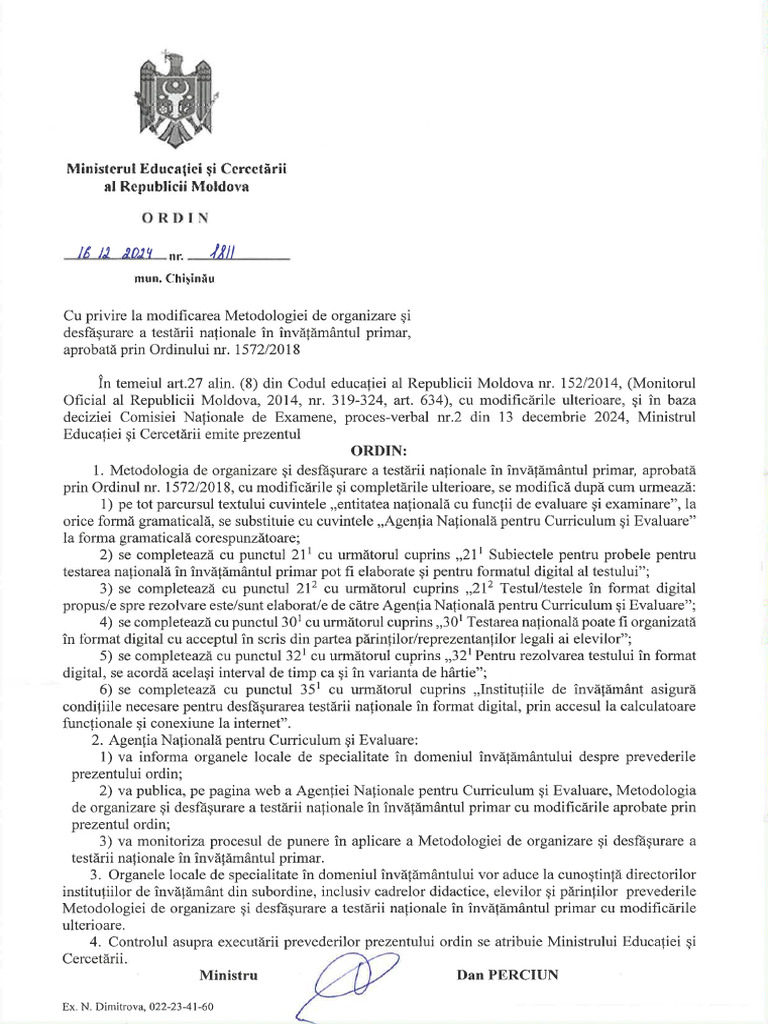 ordinul_mec_1811_din_16.12.2024_modificarea_metodologie_primar | PDF