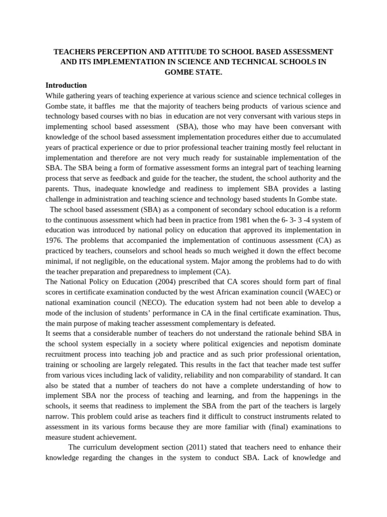 gombepaper i and ruwayda | PDF | Attitude (Psychology) | Educational ...