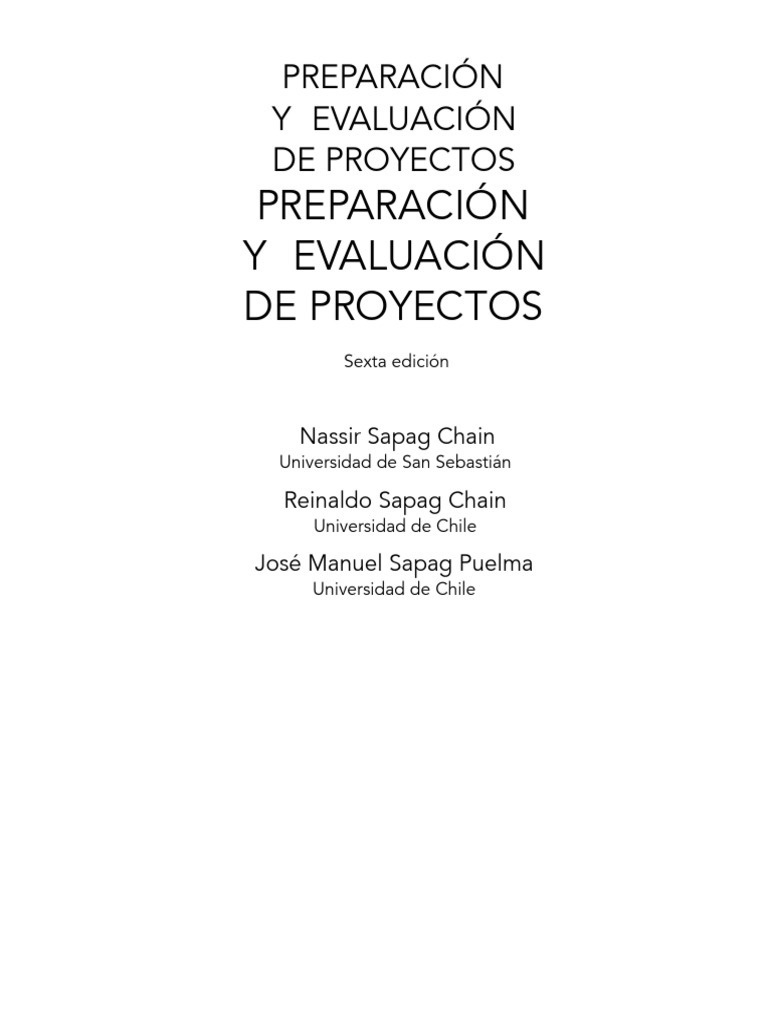 Evaluación de Proyectos: Guía Completa | PDF | Outsourcing | Business