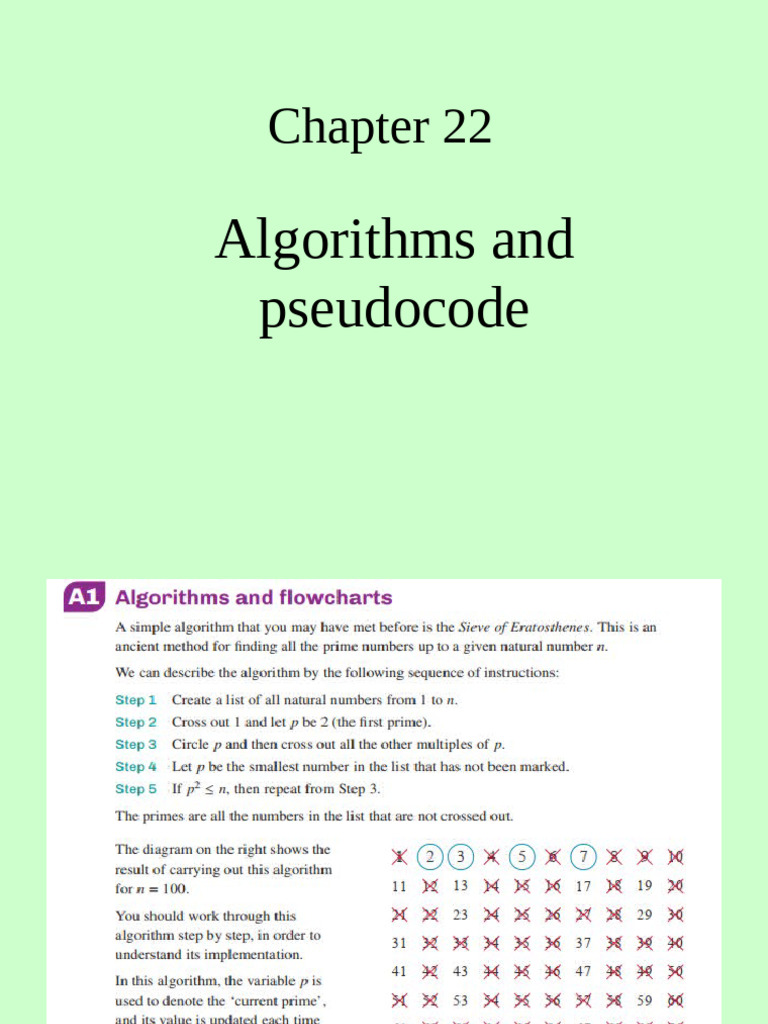 Algorithms and Pseudocode Overview | PDF