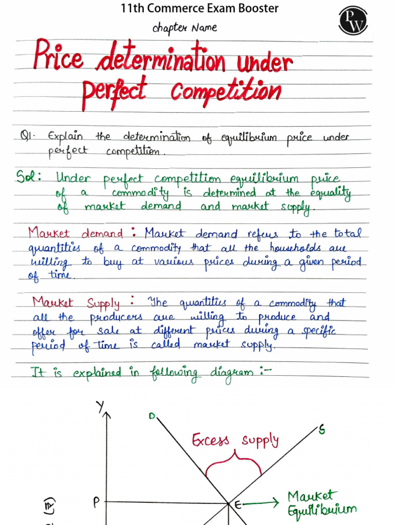 Price Determination in Competitive Markets | PDF | Business Economics ...