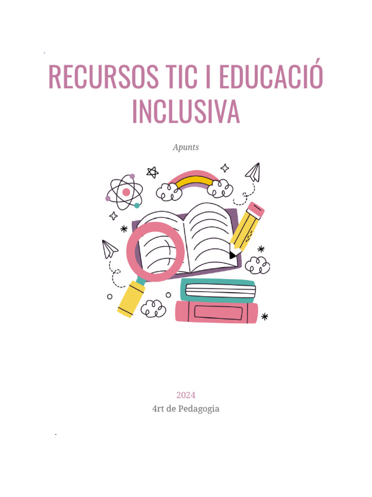 Recursos TIC I Educació Inclusiva | PDF