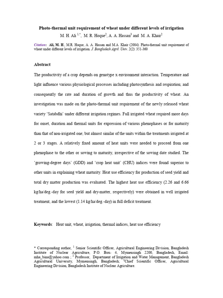 4_Heat_Unit_req_wheat_pdf | PDF | Wheat | Soil