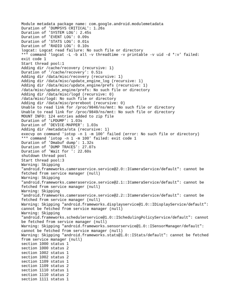 Bugreport 2130i UP1A.231005.007 2024 04 25 17 32 25 Dumpstate - Log 9760 | PDF | Software ...