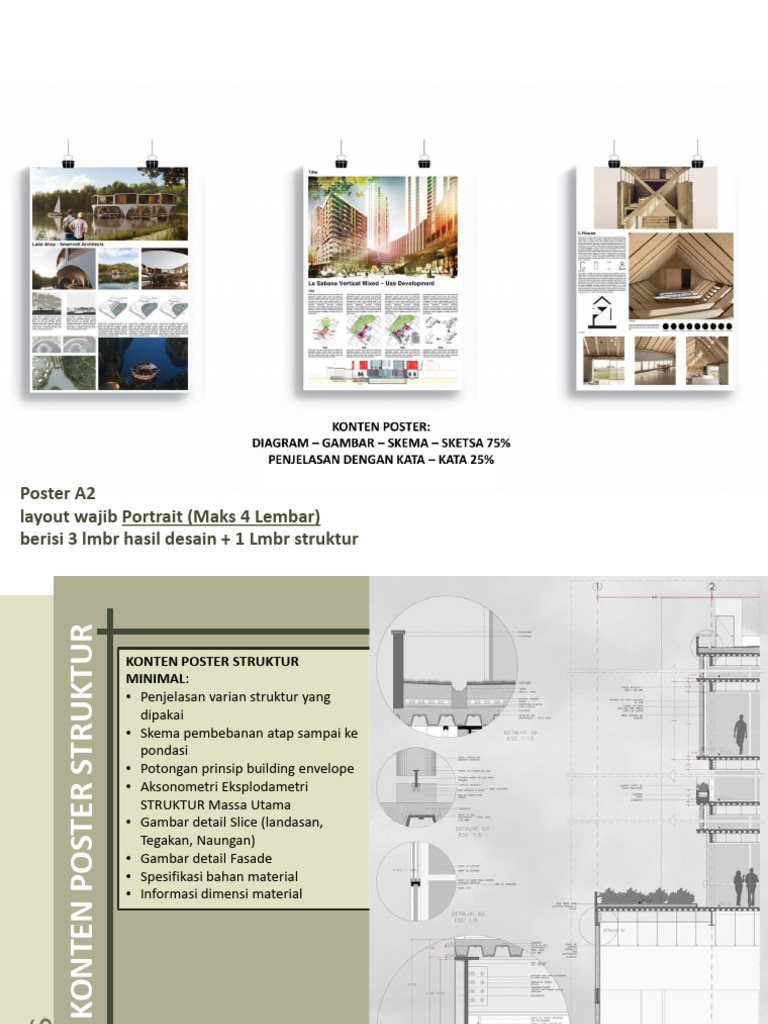 Layout Poster Arsitektur A2 Portrait | PDF