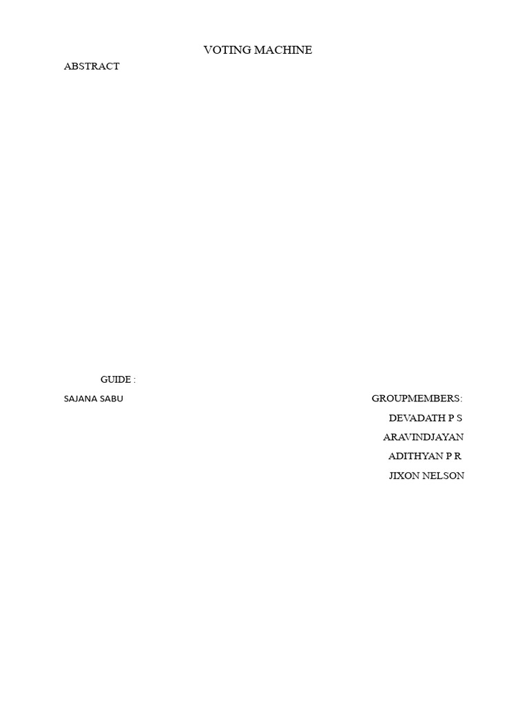 Voting Machine Pdf 7745
