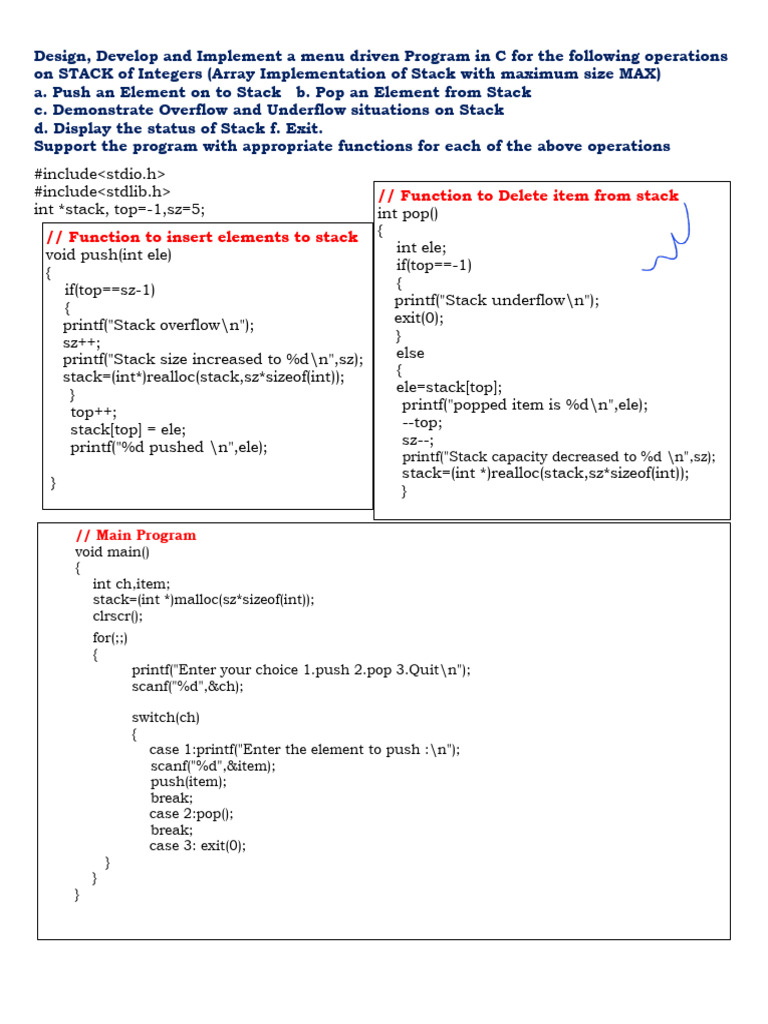 DSA - Laboratory - Program 1 - Stack - Using - Dynamic - Array - 241122 - 192813 | PDF