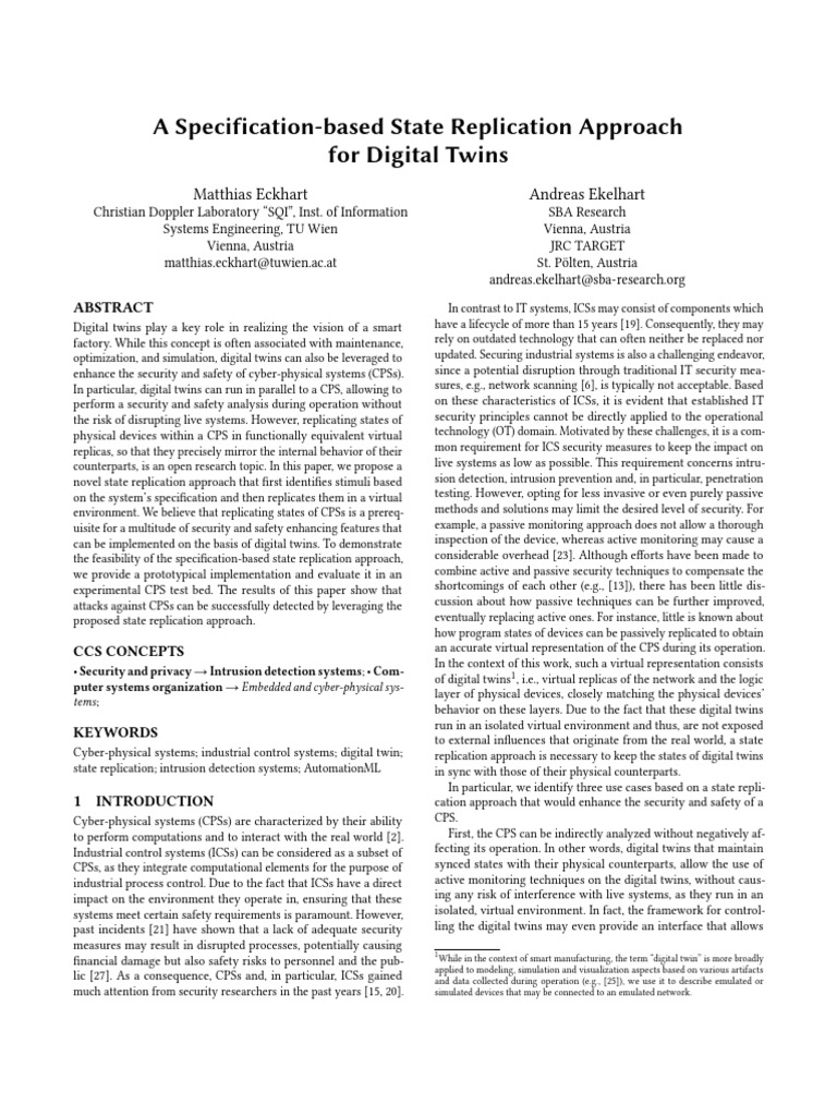 201810-AEkelhart-A_Specification-based_State_Replication_Approach_for_Digital_Twins | PDF ...