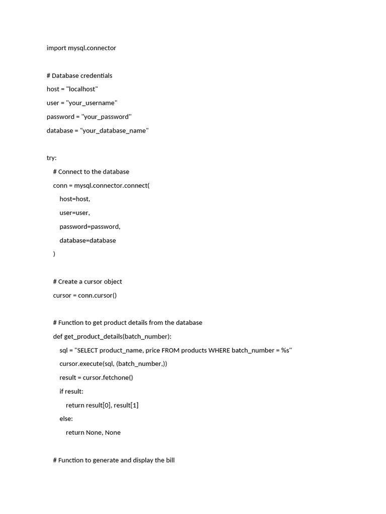 import mysql | PDF | Computer Programming | Computer Data