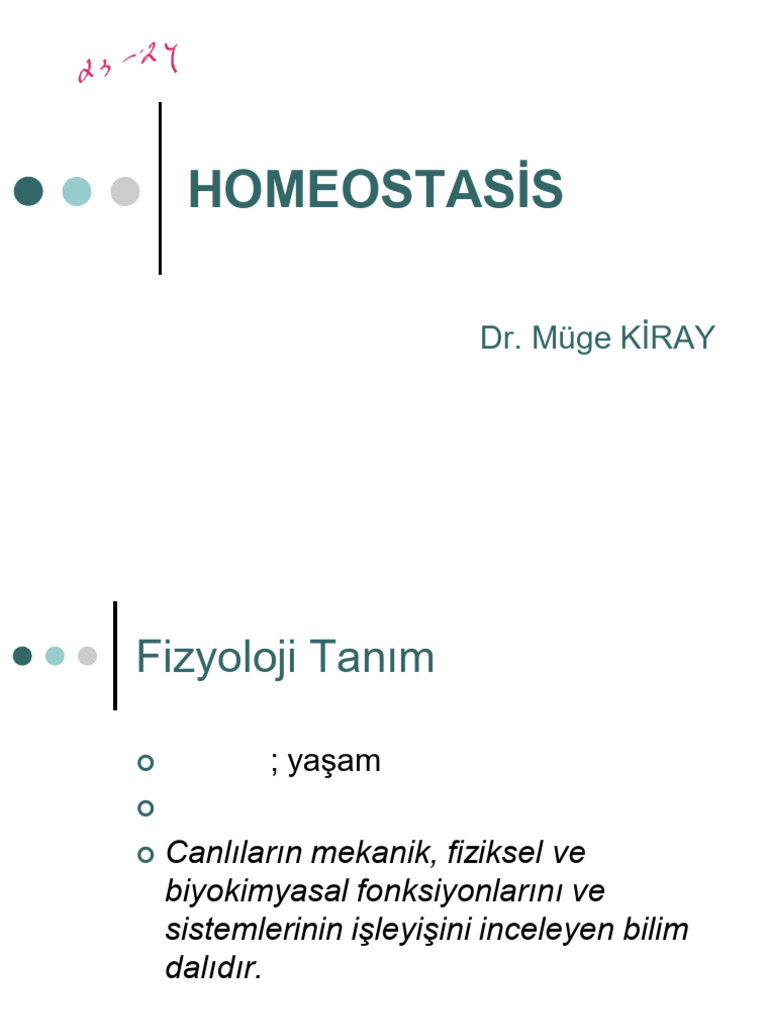SUNUM-6-DrMuge KIRAY-HOMEOSTAZIS-D1 - 250121 - 231143 | PDF