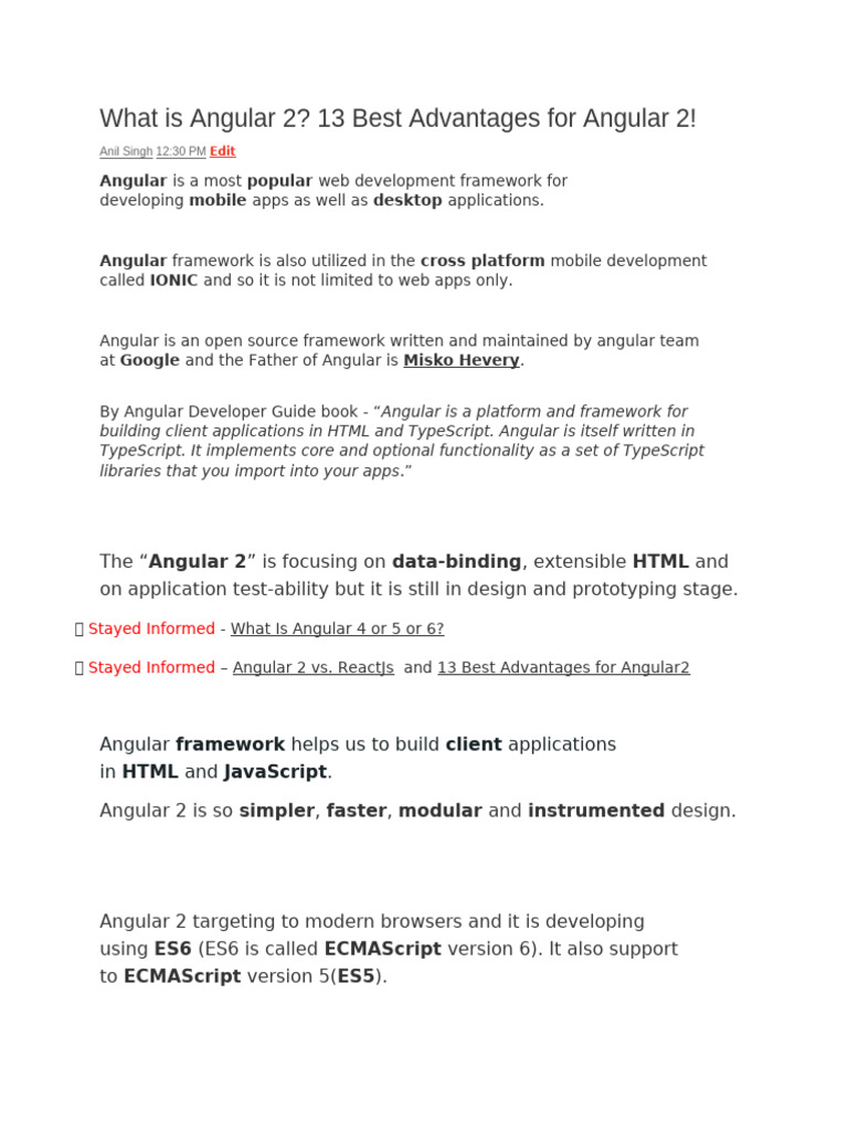 Angular Interview Questions | PDF | Constructor (Object Oriented Programming) | Programming