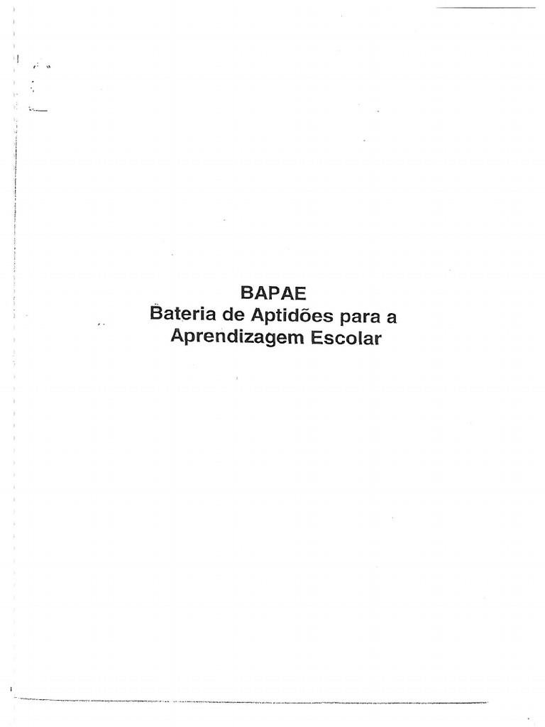BAPAE - Bateria (1) | PDF