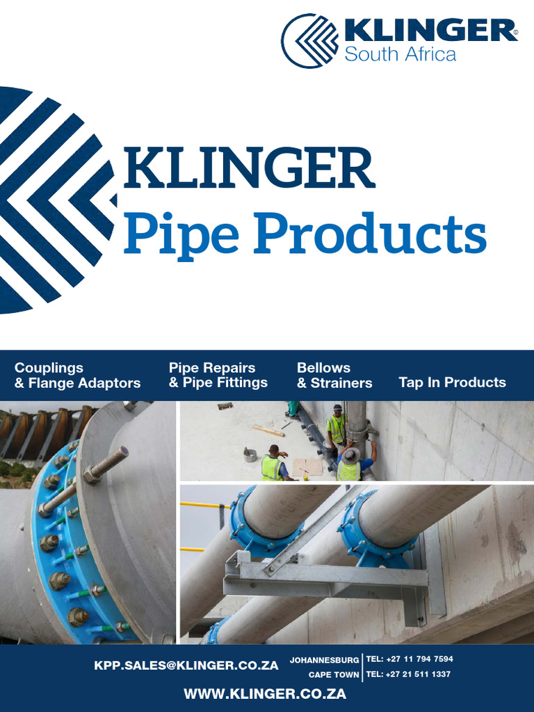 KLINGER Pipe Products Catalogue | PDF | Pipe (Fluid Conveyance) | Mechanical Engineering
