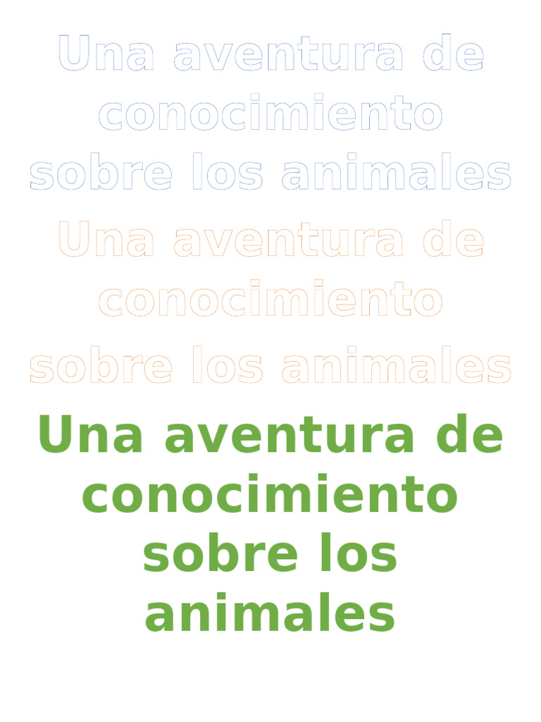 Conocimiento sobre los animales | PDF