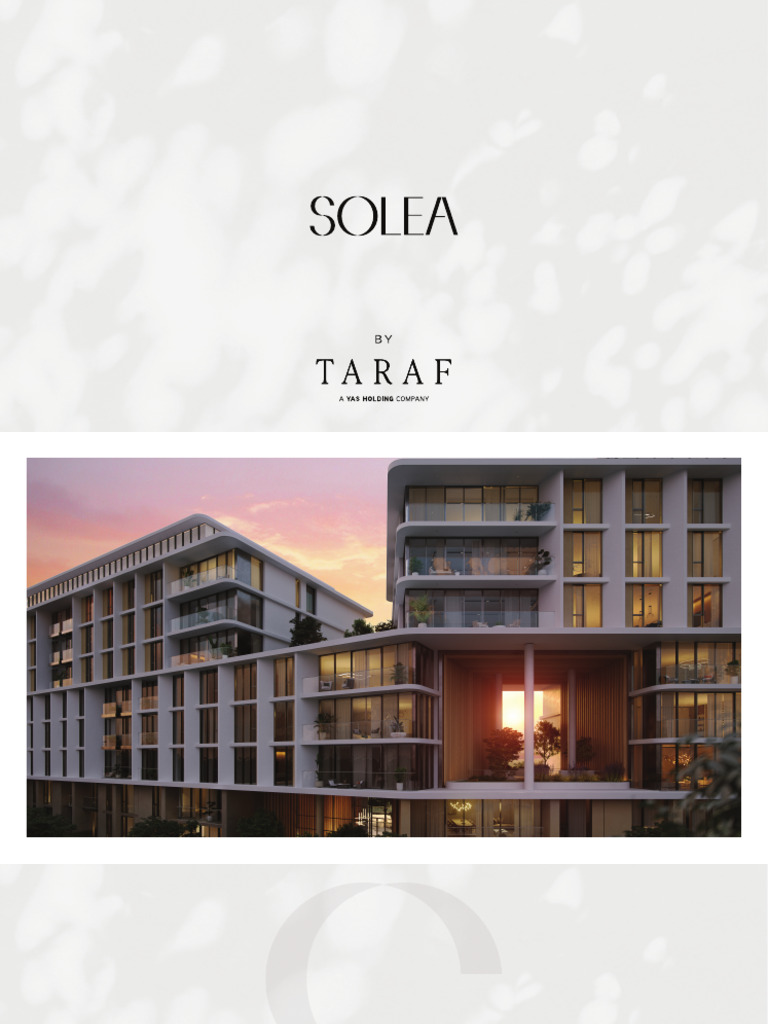 Solea by Taraf - Floor Plans | PDF