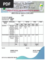 BCPC Quarterly Accomplishment Report - Template | PDF