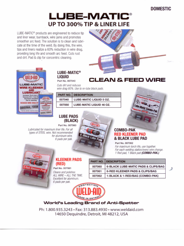 LubeMatic Brochure | PDF | Joining | Welding