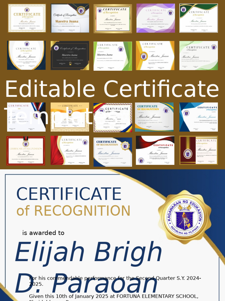 Grade 3 Certificates 2024 | PDF