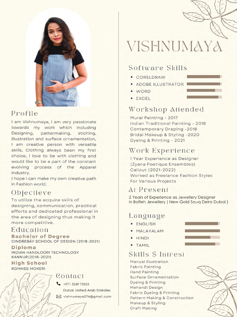 VISHNUMAYA CV2 | PDF