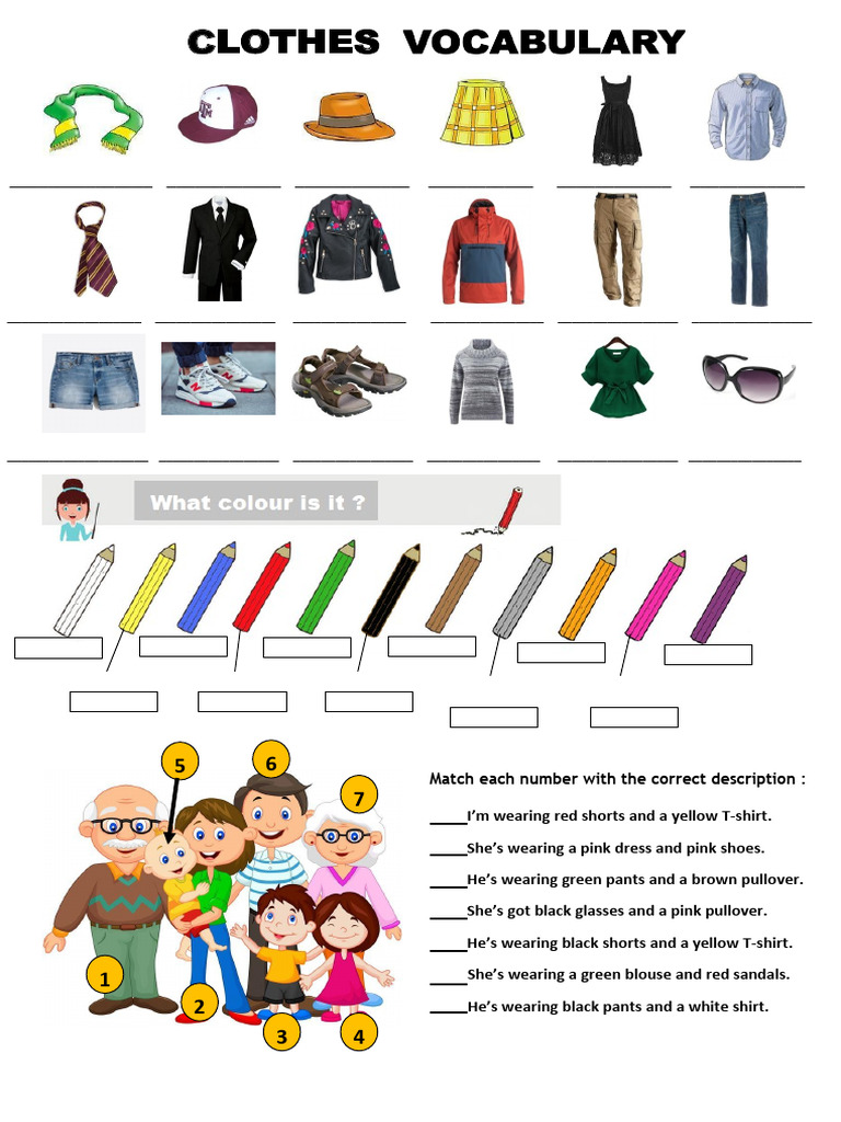 Clothes Colours | PDF