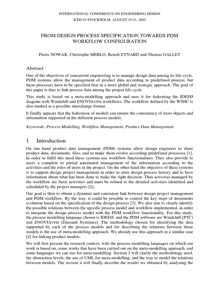 From Design Process Specification Toward | PDF | Conceptual Model | Unified Modeling Language