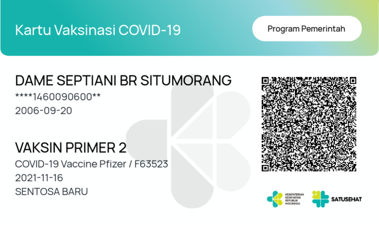 Vaccine Certificate Dose 2 Dame Septiani Br Situmorang 379 | PDF