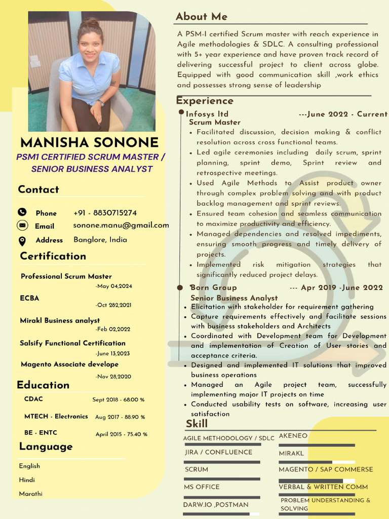Manisha Sonone Resume SM | PDF