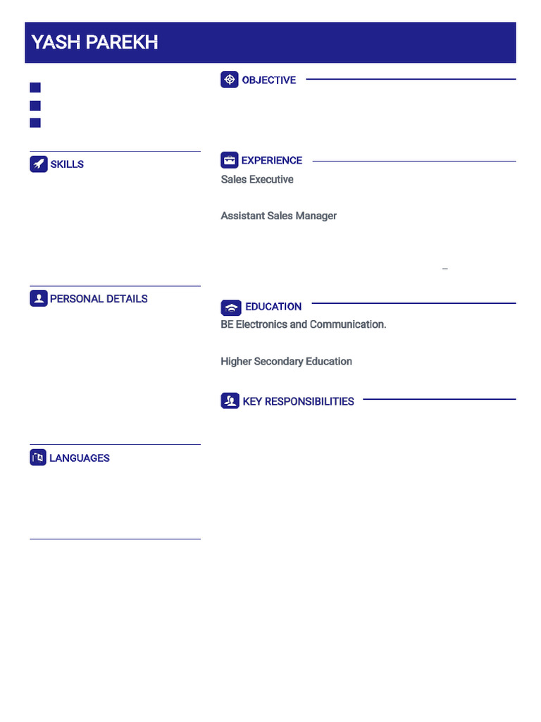 Yash Parekh - CV | PDF