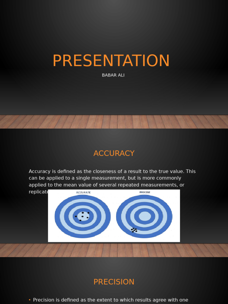 Presentation | PDF | Detection Limit | Analysis